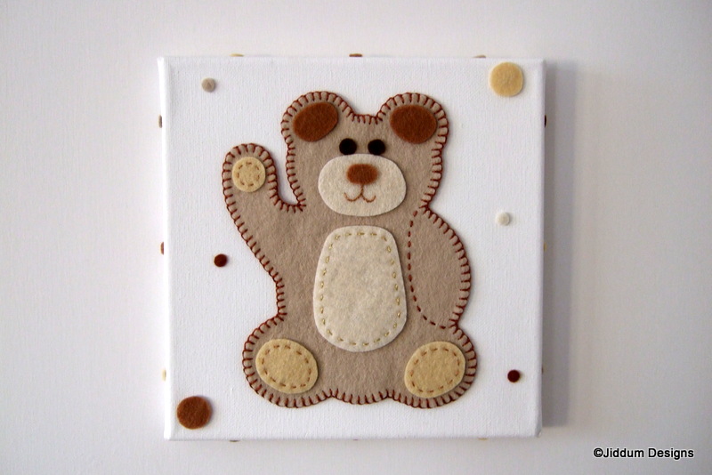 Teddy Bear Nursery Wall Decorations - Set Of 3 on Luulla