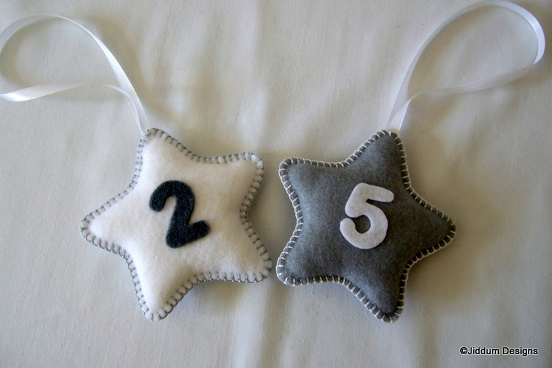 Star Number Nursery Decorations on Luulla